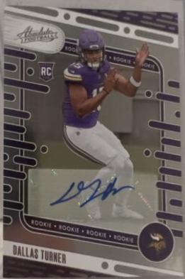 Dallas Turner [Signature] #117 Prices | 2024 Panini Absolute | Football ...
