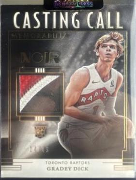 Gradey Dick [Prime] #CCM-GDI Prices | 2023 Panini Noir Casting Call ...