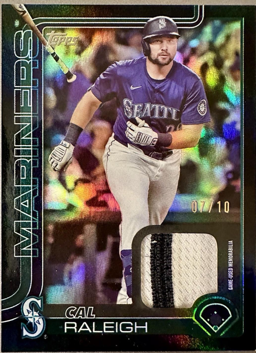 Cal Raleigh [Black Real One Relic] #603 Prices | 2025 Topps Series 2 ...