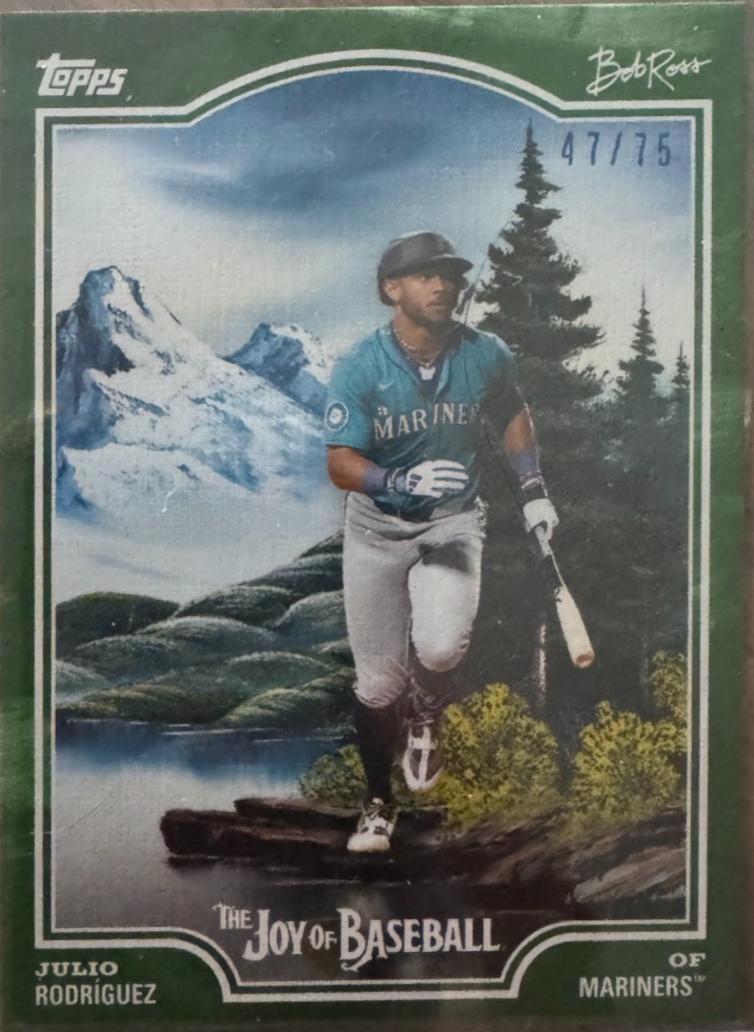 Julio Rodriguez [Sap Green] #45 Prices | 2025 Topps X Bob Ross ...