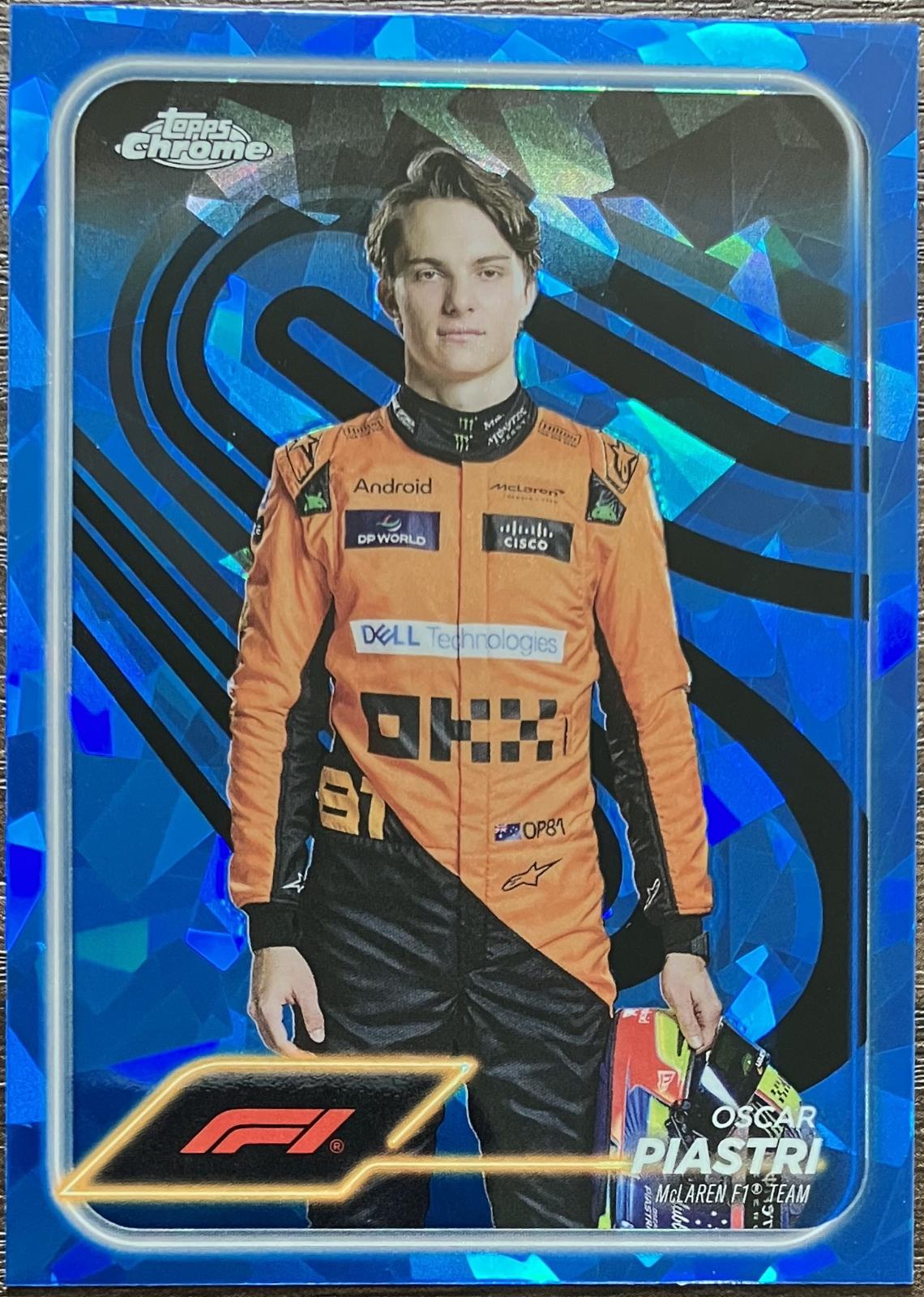 Oscar Piastri [Sapphire] #8 Prices | 2024 Topps Chrome Formula 1 ...