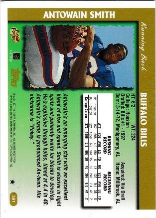 Antowain Smith #391 Prices | 1997 Topps | Football Cards
