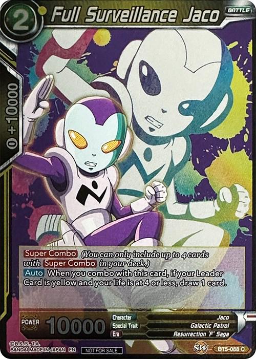 Full Surveillance Jaco BT5-088 Prices | Dragon Ball Fusion World Promos ...