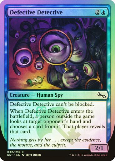 Defective Detective [Foil] Prices | Magic Unstable | Magic Cards