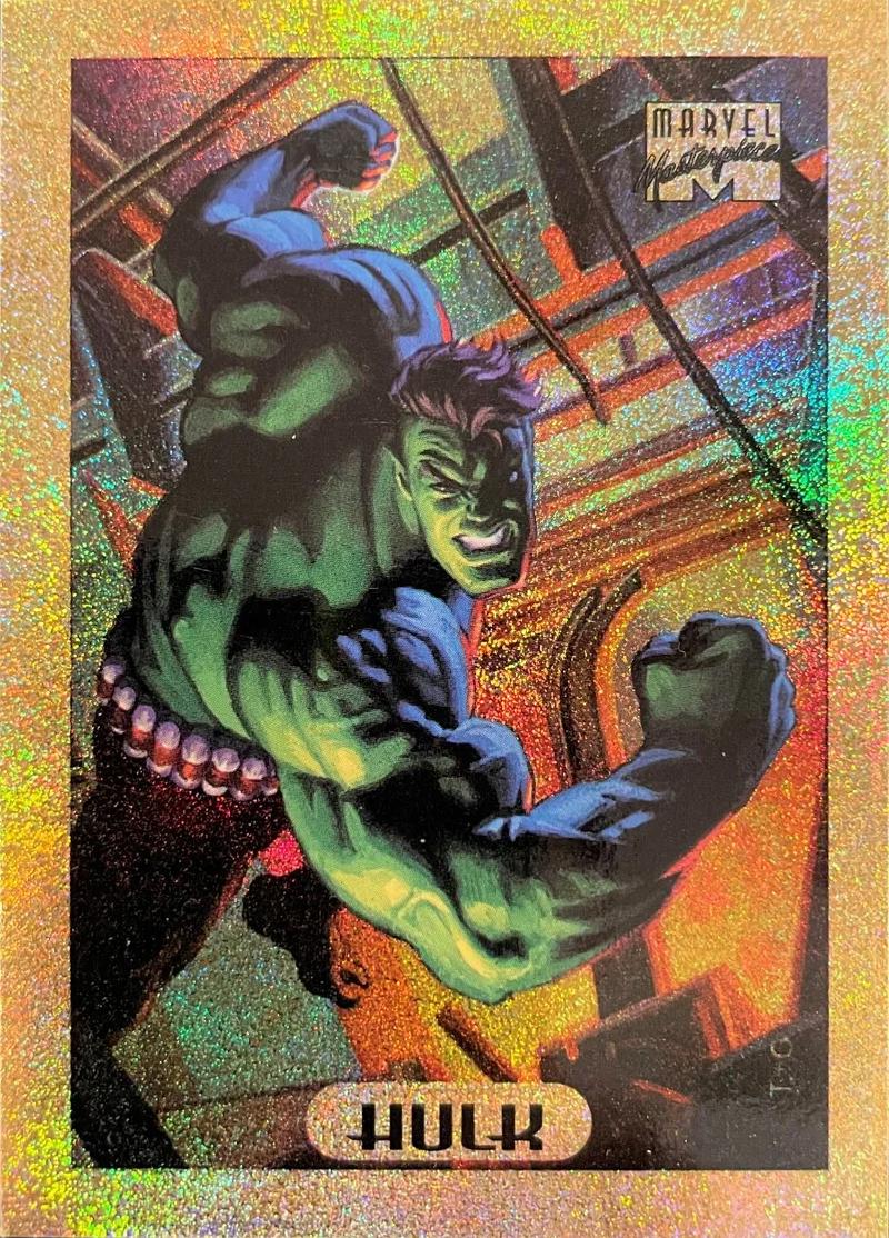 Hulk [Gold Holofoil] #4 Prices | Marvel 1994 Masterpieces | Marvel Cards