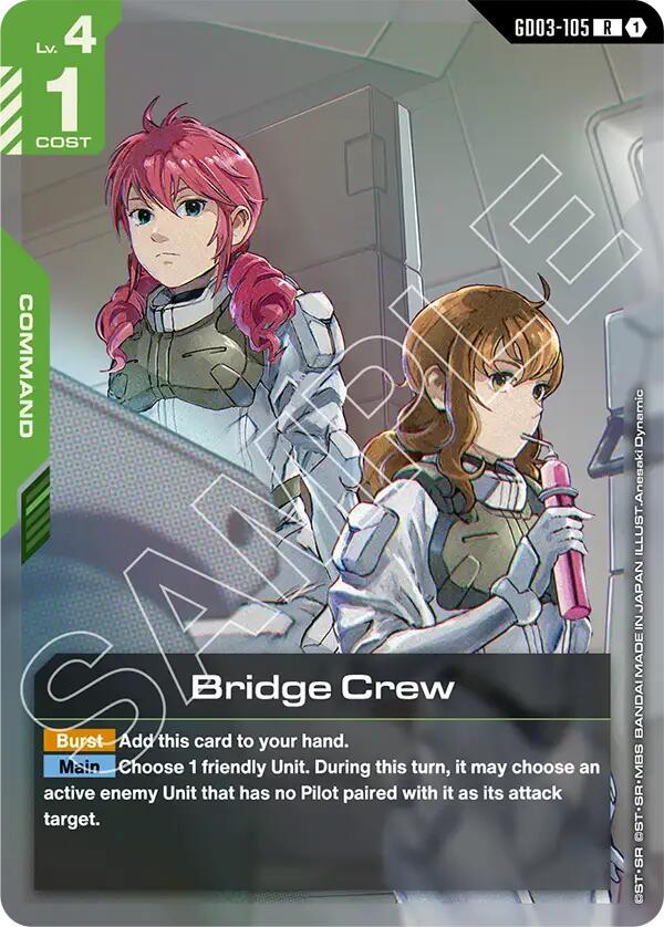 Bridge Crew [Holo] #GD03-105 Prices | Gundam Steel Requiem