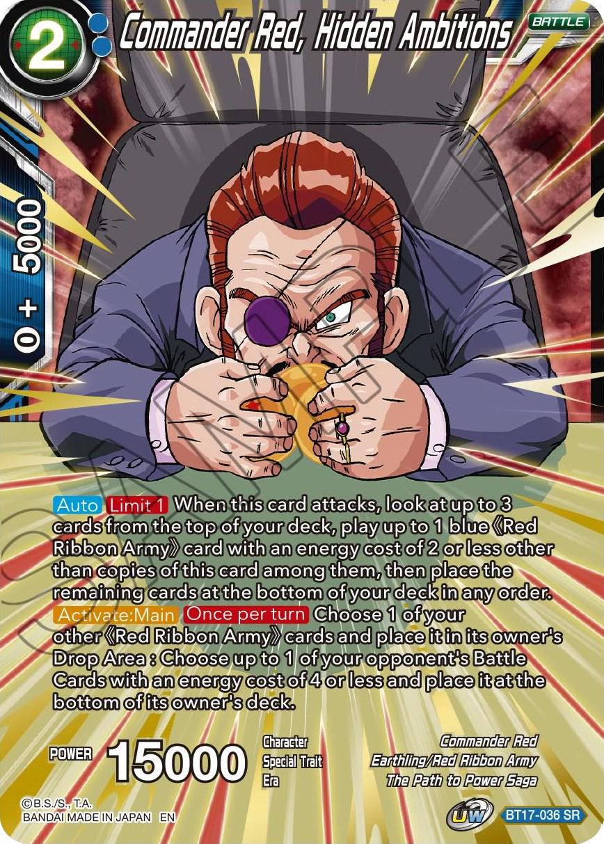 Commander Red, Hidden Ambitions BT17-036 Prices | Dragon Ball Super ...