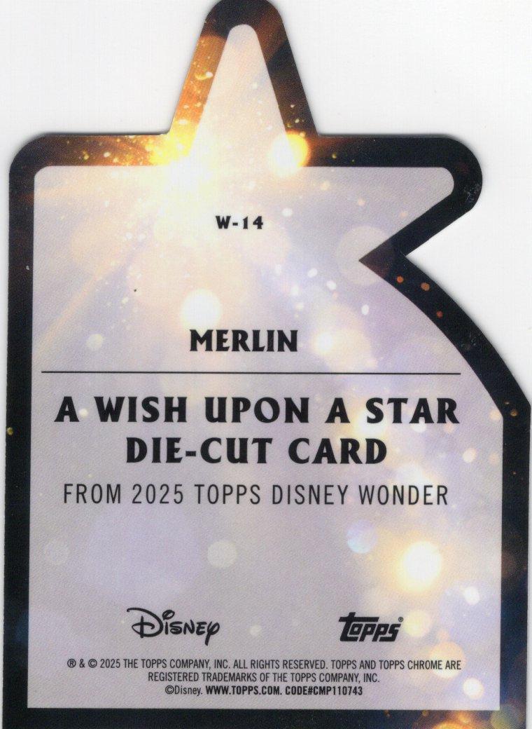 Merlin #W-14 Prices | 2025 Topps Disney Wonder Wish Upon a Star Chrome ...