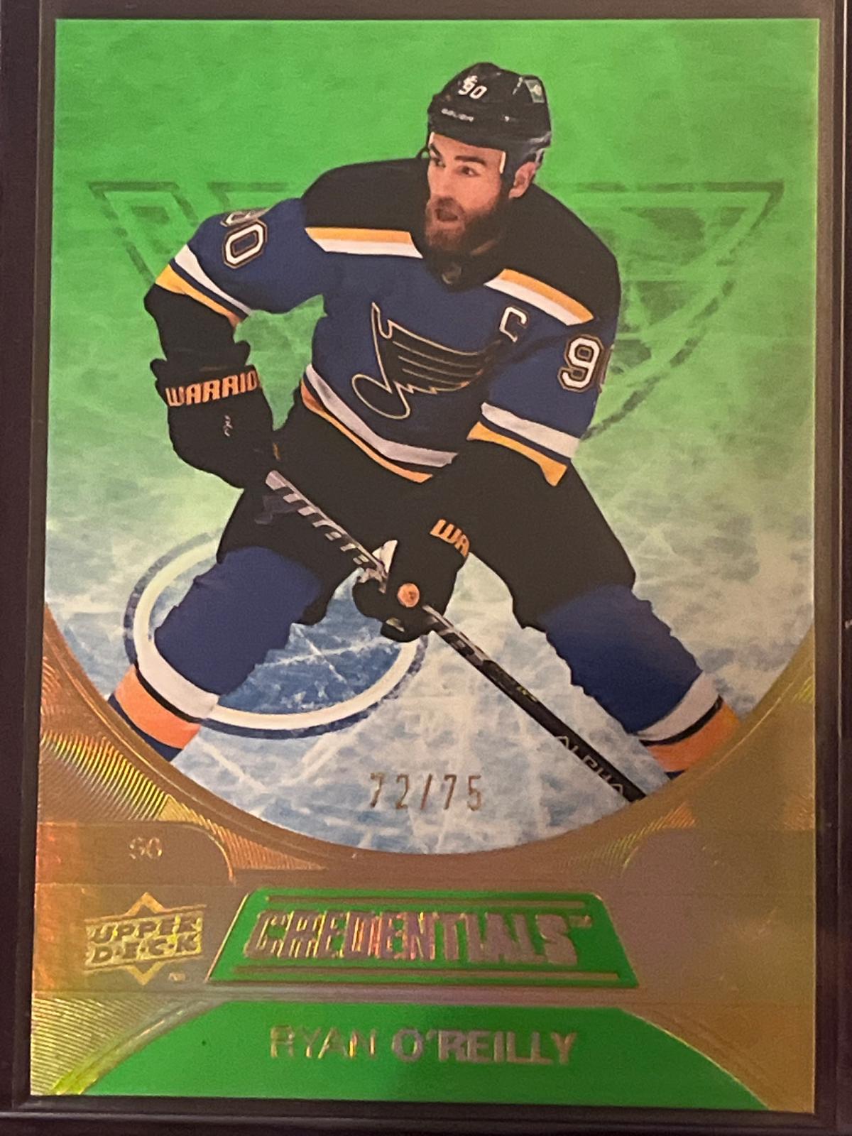Ryan O'Reilly [Neon Green] #17 Prices | 2021 Upper Deck Credentials ...
