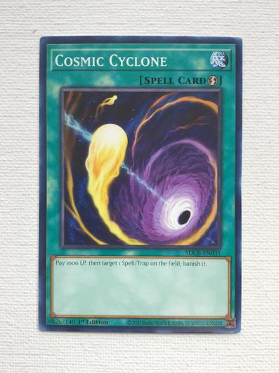 Cosmic Cyclone | Ungraded | YuGiOh Structure Deck: Legend Of The ...