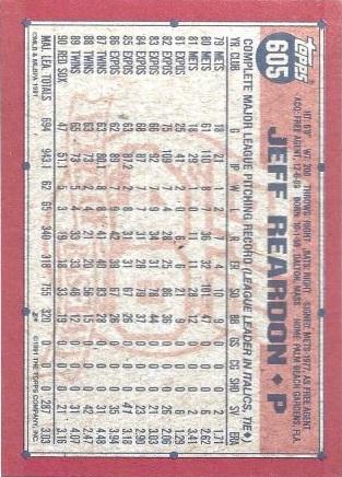 Jeff Reardon #605 Prices | 1991 Topps | Baseball Cards