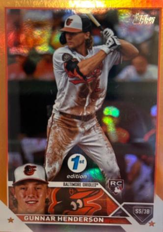 Gunnar Henderson [1st Edition Orange] #206 Prices | 2023 Topps ...