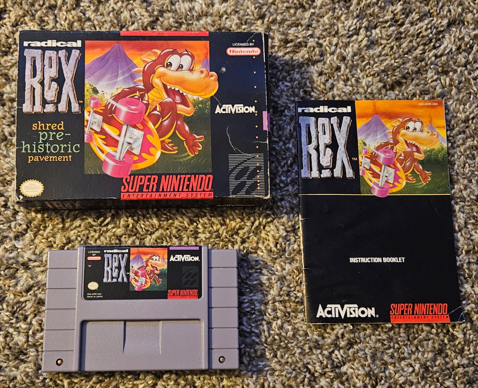 Radical Rex | Item, Box, and Manual | Super Nintendo