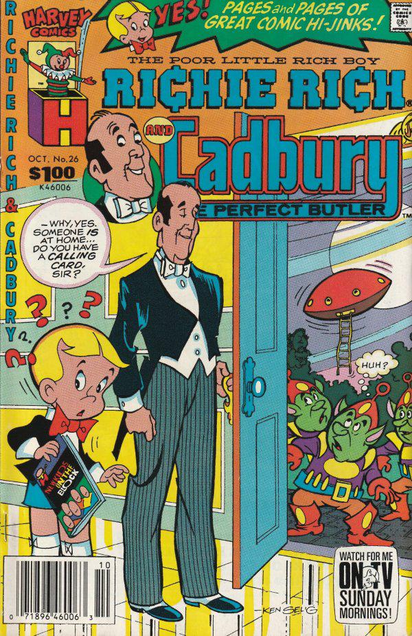 Richie Rich and Cadbury [Newsstand] #26 (1990) Prices | Richie Rich And ...