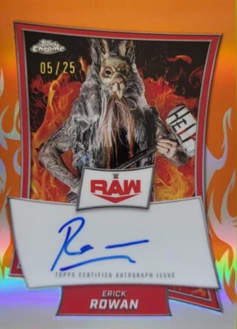 Erick Rowan [Orange Refractor] #RBA-ERK Prices | 2025 Topps Chrome WWE ...