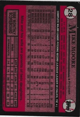 Mike Moore #28 Prices | 1989 Topps | Baseball Cards