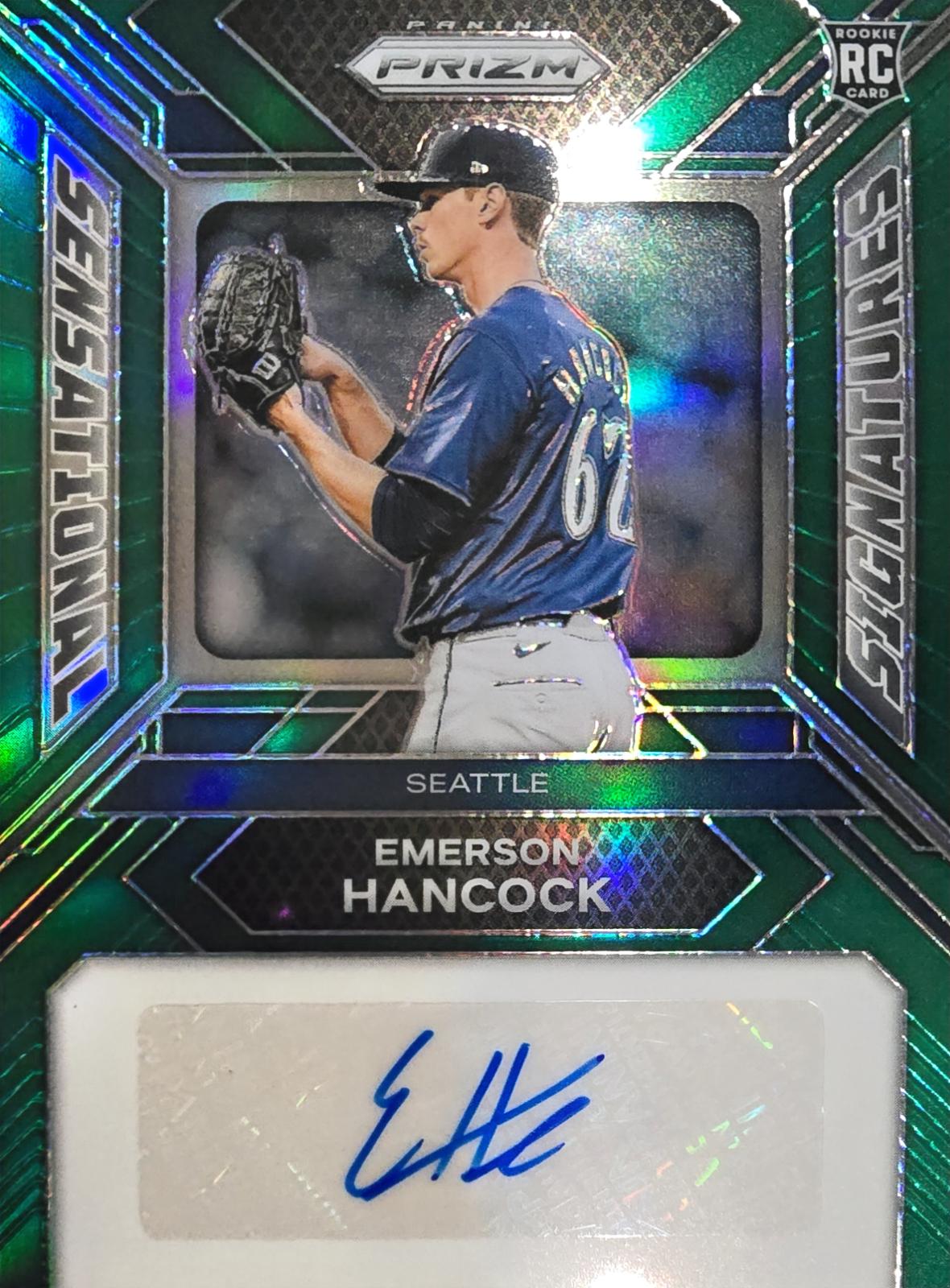 Emerson Hancock [Green] #SS-EH Prices | 2024 Panini Prizm Sensational ...
