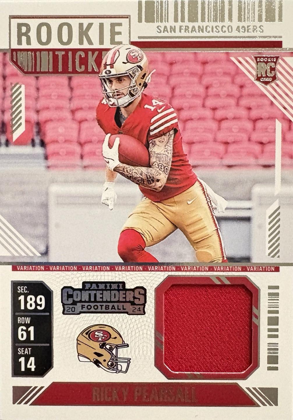 Ricky Pearsall #RTS-RPL Prices | 2024 Panini Contenders Rookie Ticket ...