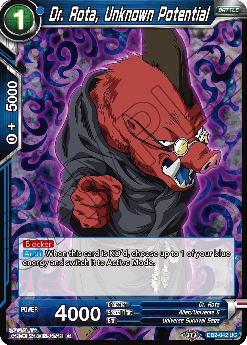 Dr. Rota, Unknown Potential [Foil] DB2-042 Prices | Dragon Ball Super ...