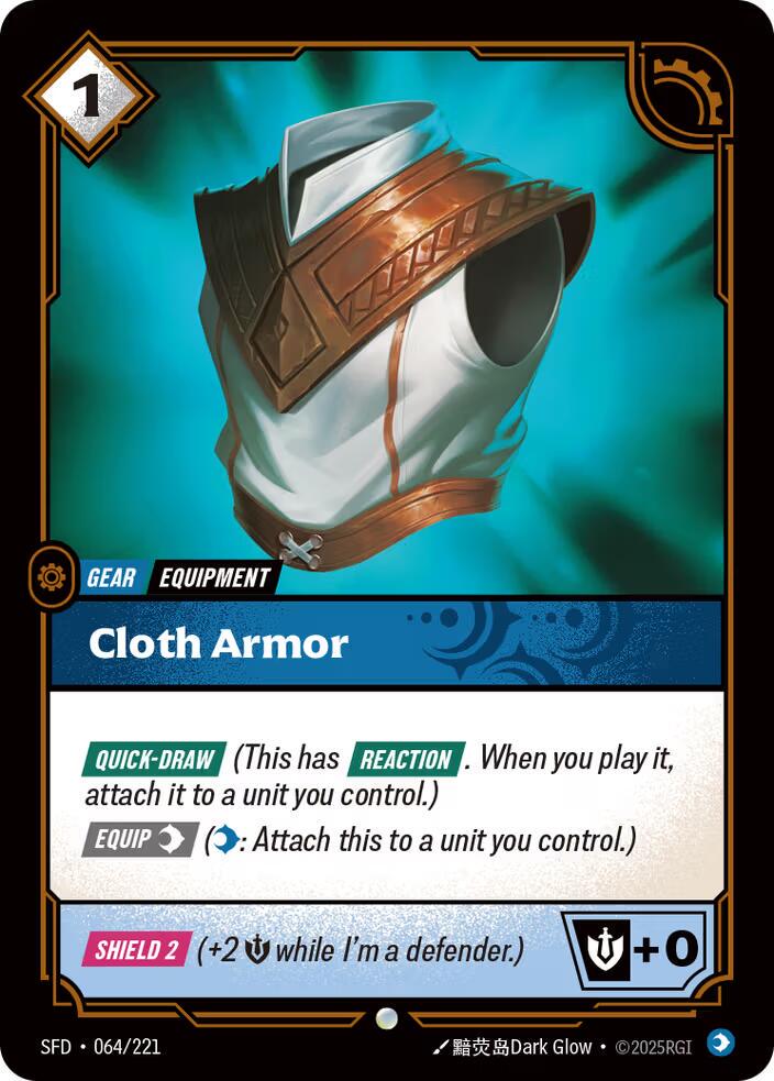 Cloth Armor #64 Prices | Riftbound Spiritforged