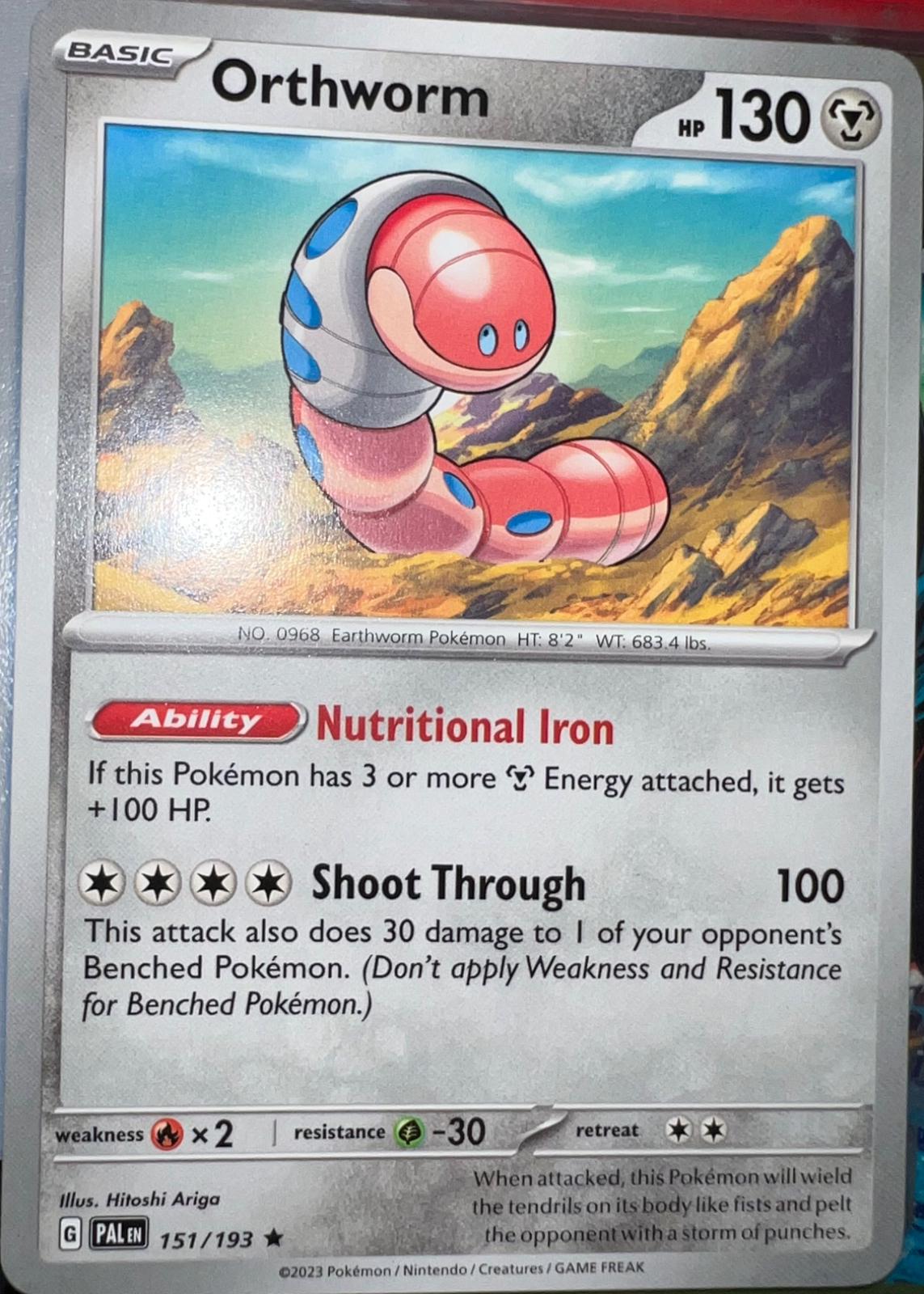 Orthworm | Ungraded | Pokemon Paldea Evolved