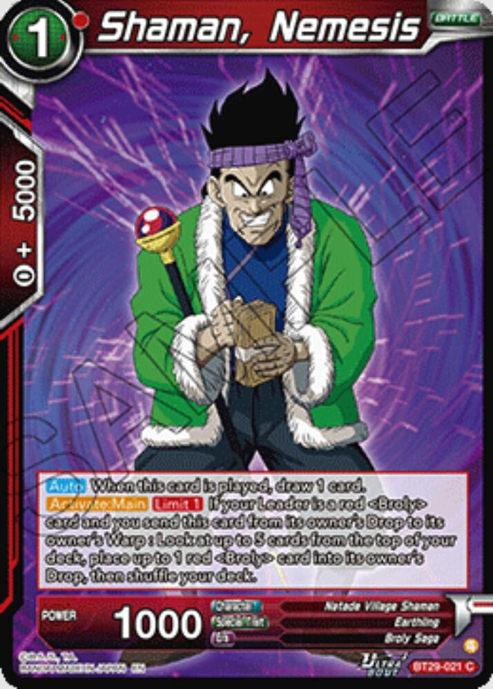 Shaman, Nemesis BT29-021 Prices | Dragon Ball Fusion World Saiyan's ...