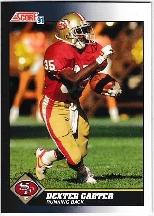 Dexter Carter #546 Prices | 1991 Score | Football Cards