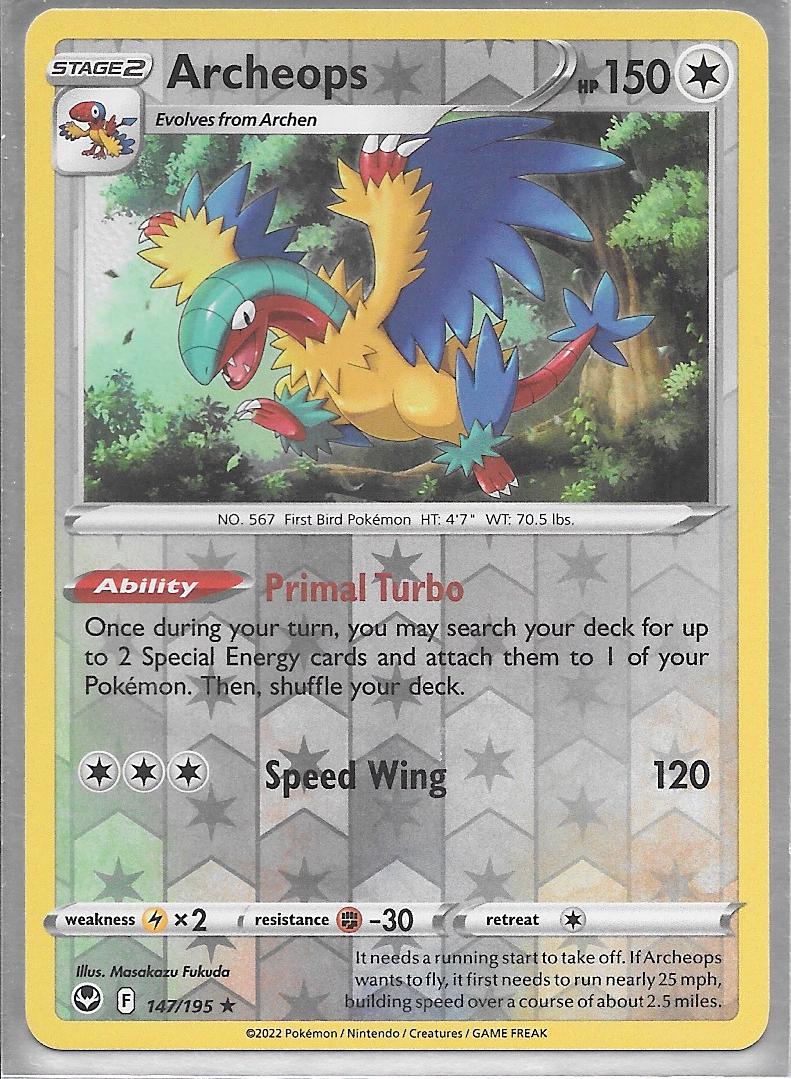 Archeops [Reverse Holo] #147 Prices | Pokemon Silver Tempest | Pokemon ...