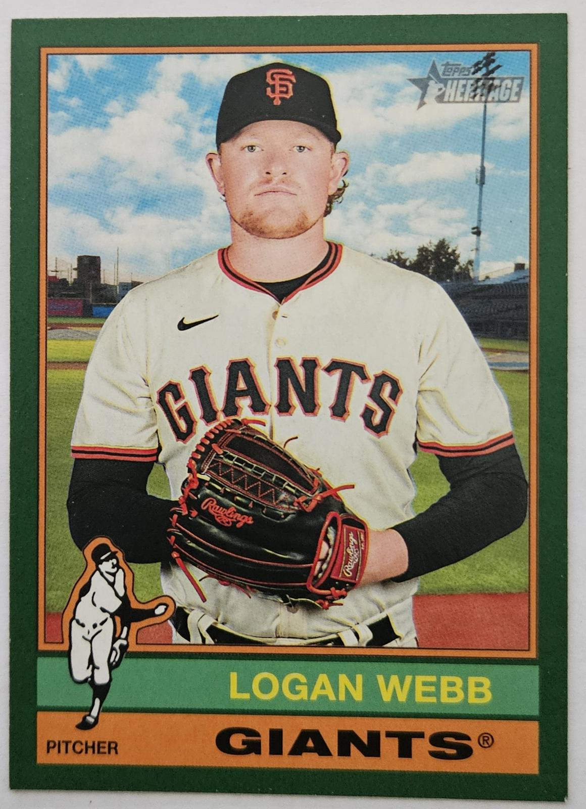 Logan Webb [Green Border] #423 Prices | 2025 Topps Heritage | Baseball ...