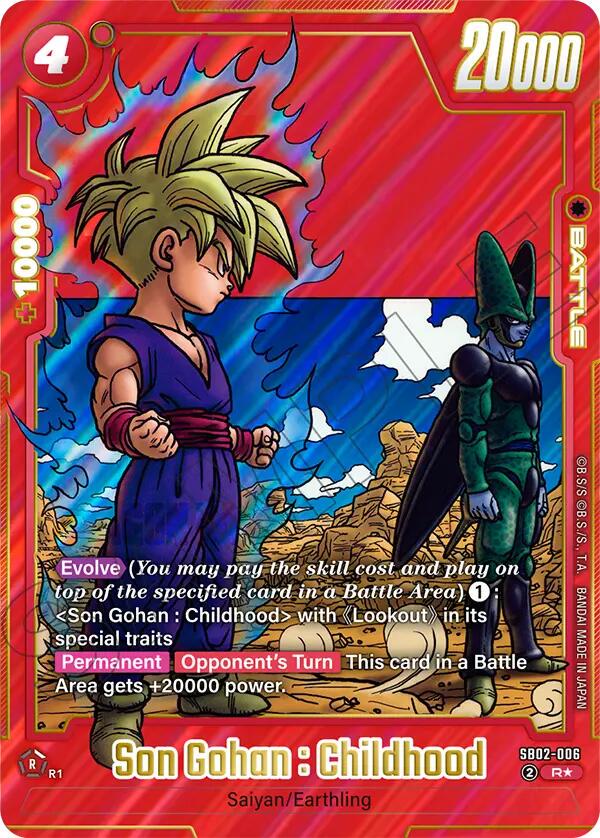 Son Gohan : Childhood [Alternate Art] SB02-006 Prices | Dragon Ball Fusion World Manga Booster ...