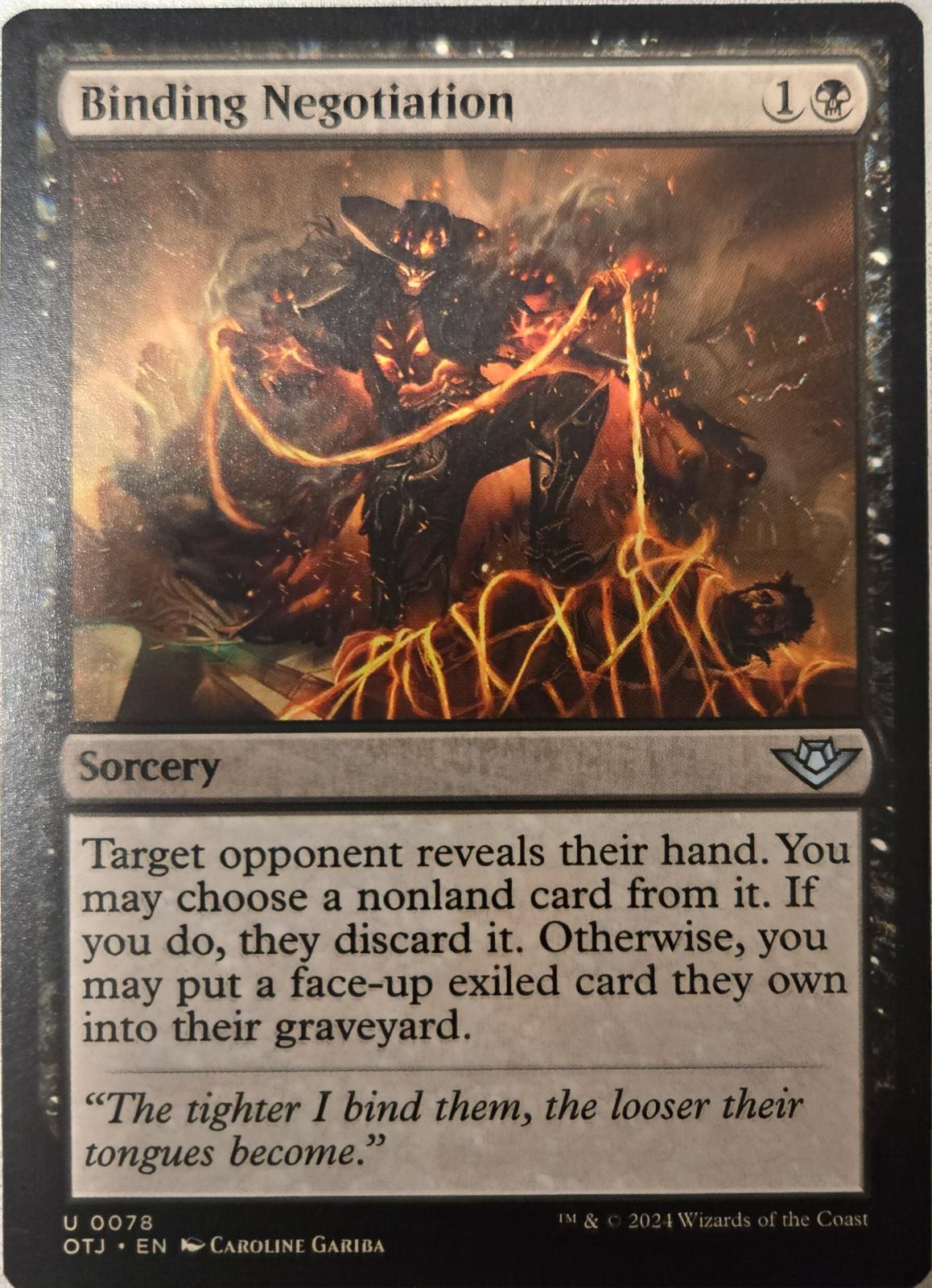 Binding Negotiation | Ungraded | Magic Outlaws of Thunder Junction