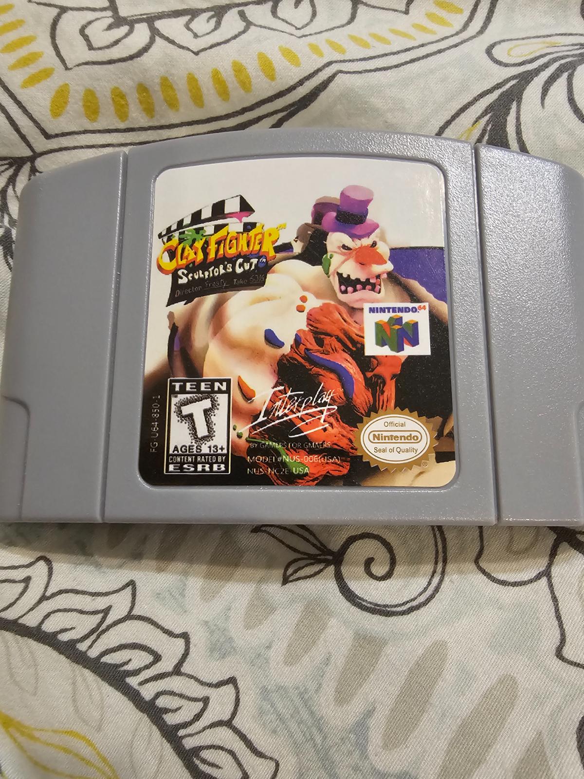 Clay Fighter Sculptors Cut | Item only | Nintendo 64