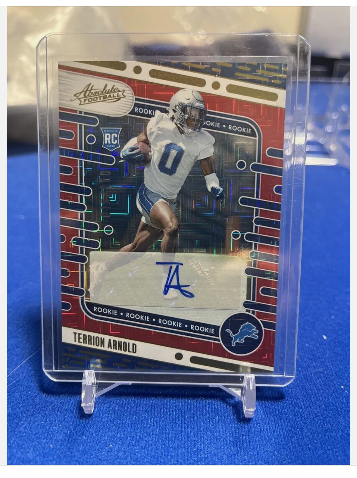 Terrion Arnold [Signature Red Squares] #124 Prices | 2024 Panini ...