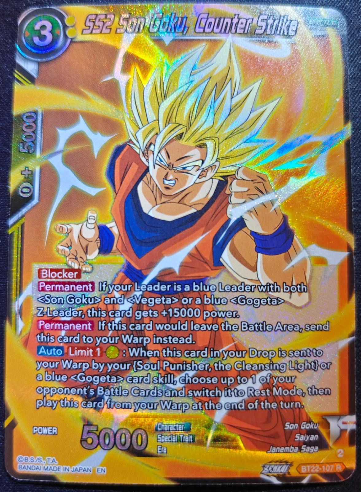 SS2 Son Goku, Counter Strike [Foil] BT22-107 Prices | Dragon Ball Super ...