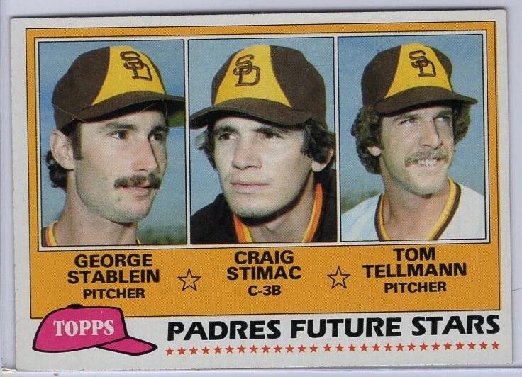 Padres Future Stars: George Stablein / Craig Stimac / Tom Tellmann #356 ...