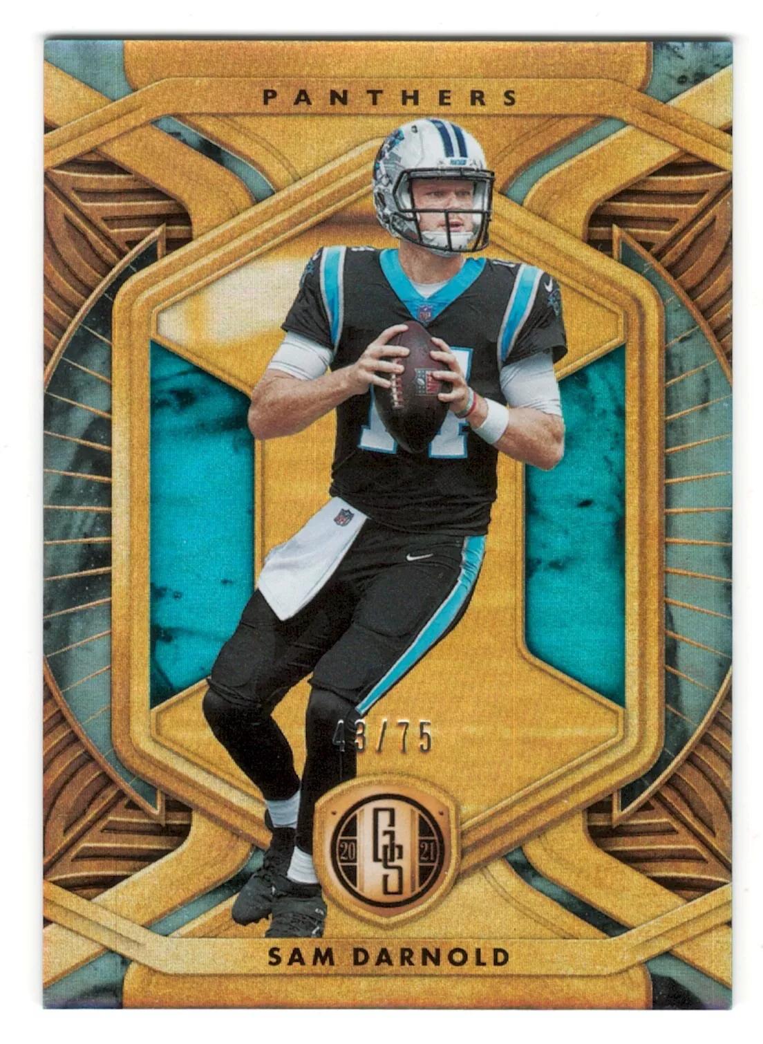 Sam Darnold [Platinum] #77 Prices | 2021 Panini Gold Standard ...