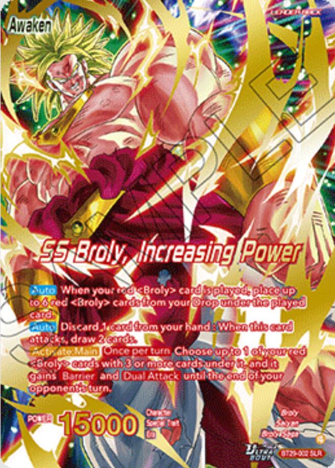 Broly // SS Broly, Increasing Power [SLR Foil] BT29-002 Prices | Dragon ...