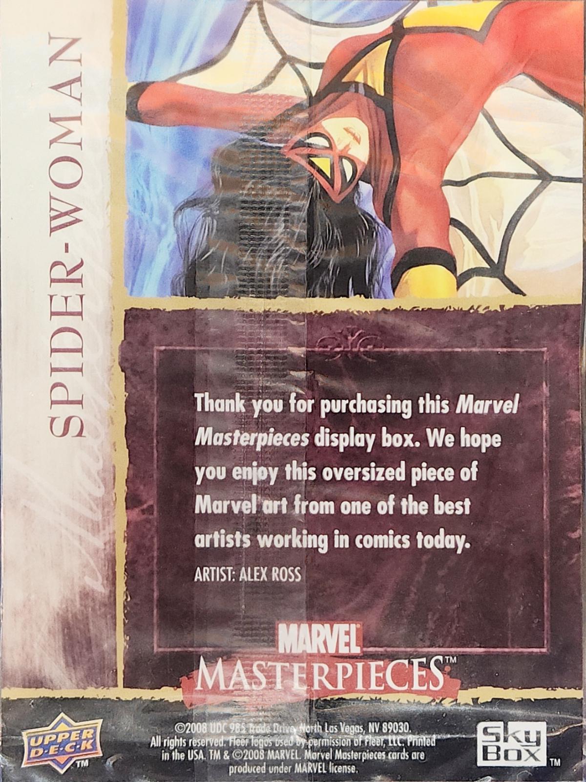 Spider-Woman [Jumbo Box-Toppers] Prices | Marvel 2008 Masterpieces ...