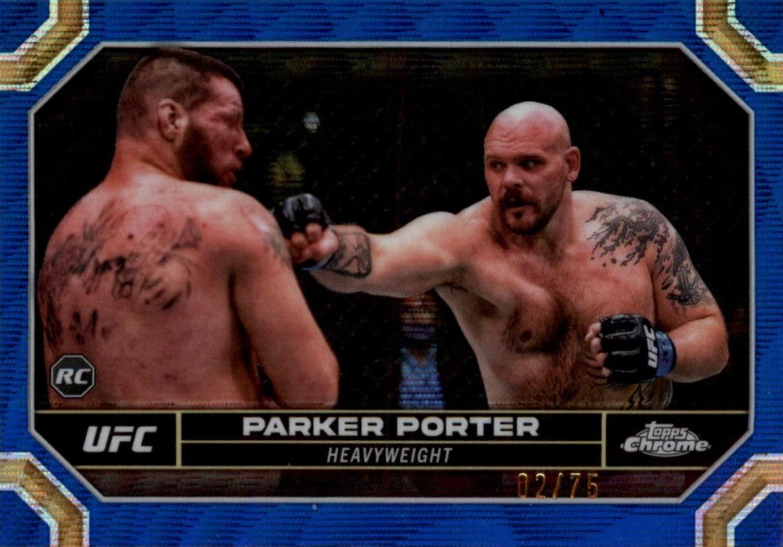 Parker Porter [Blue Wave Refractor] #142 Prices | 2024 Topps Chrome UFC ...