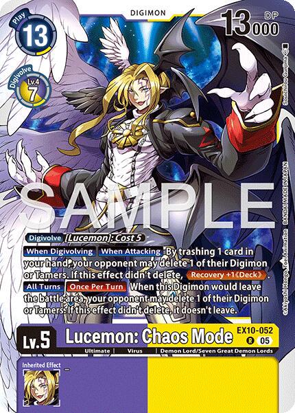 Lucemon: Chaos Mode [Foil] #EX10-052 Prices | Digimon Sinister Order ...
