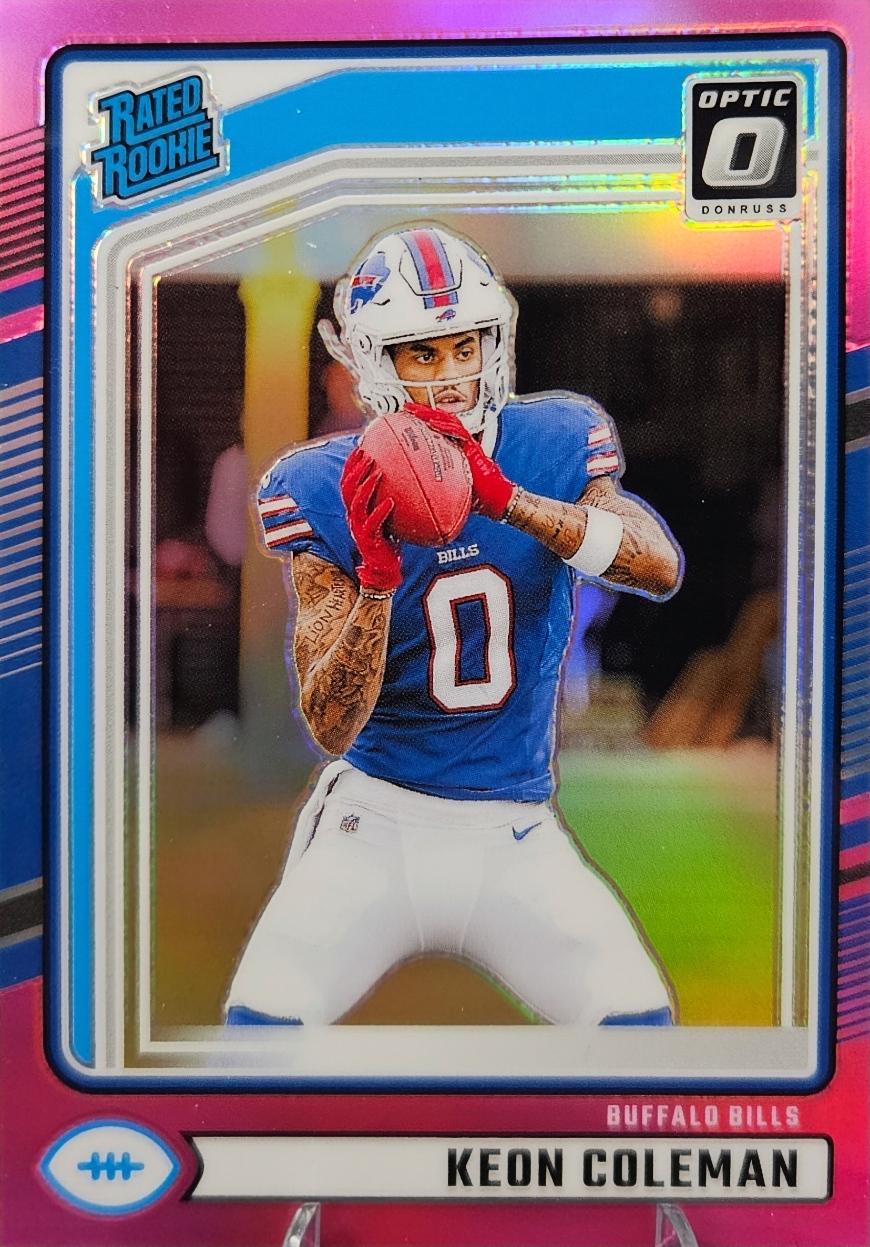 Keon Coleman [Pink Pandora Optic] #358 Prices | 2024 Panini Donruss ...