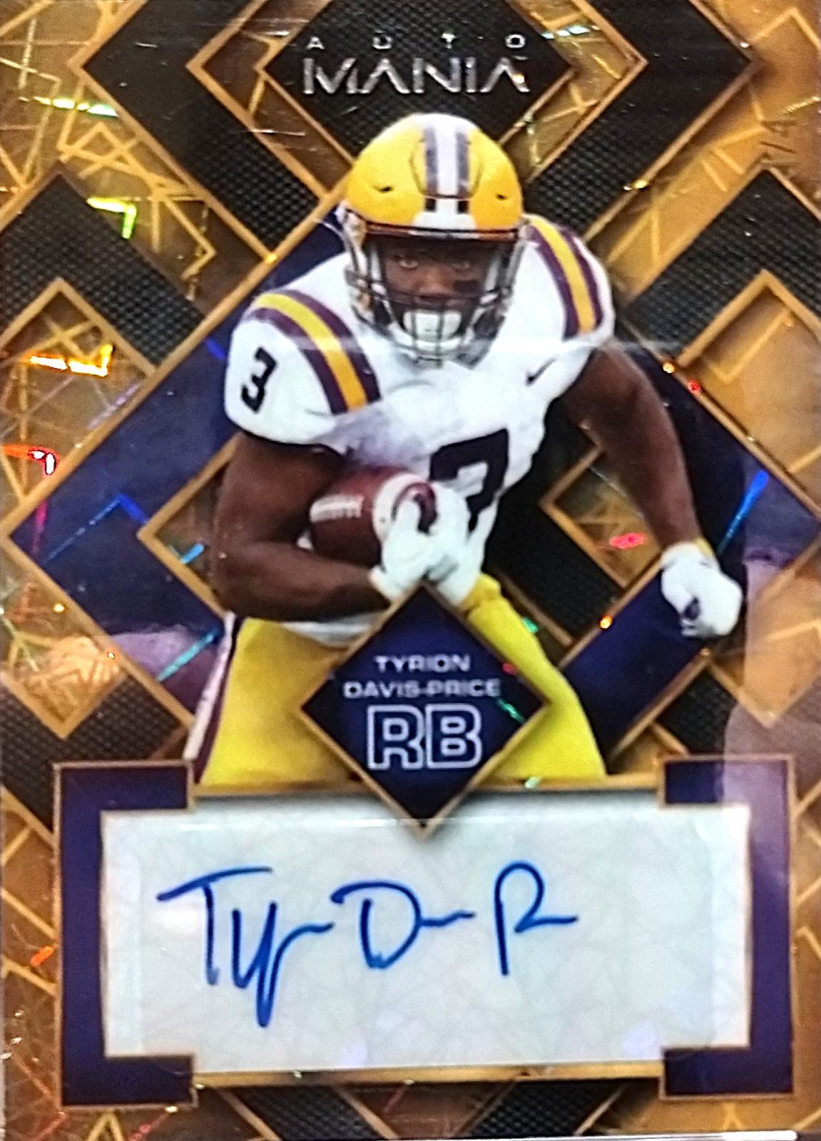 Tyrion Davis-Price [Purple Square Gold Lazer] #AM-SQ47 Prices [Rookie ...