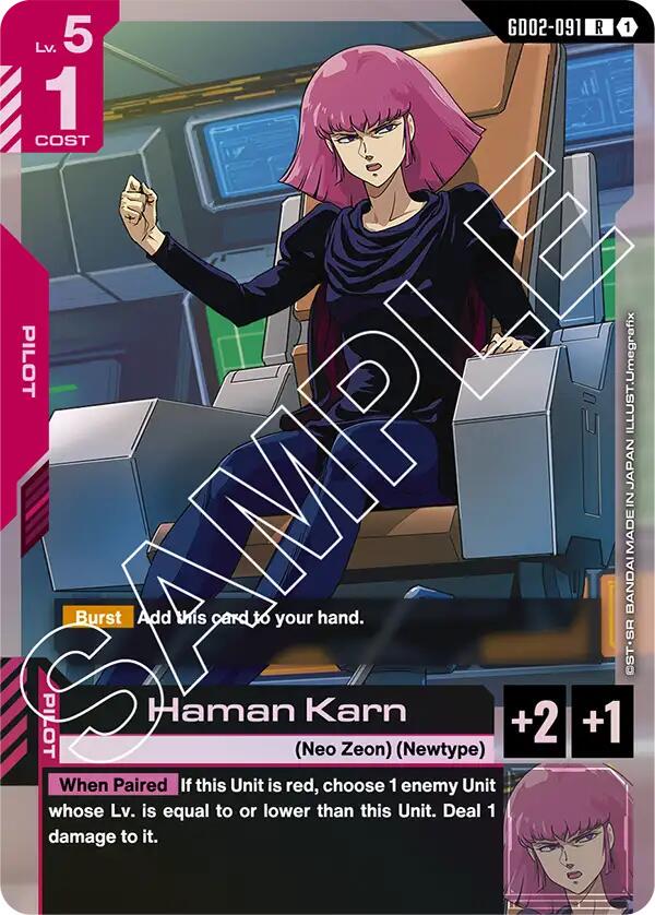 Haman Karn [Holo] #GD02-091 Prices | Gundam Dual Impact