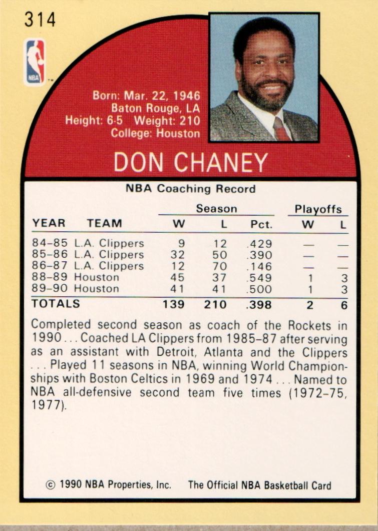 Don Chaney #314 Prices | 1990 Hoops | Basketball Cards