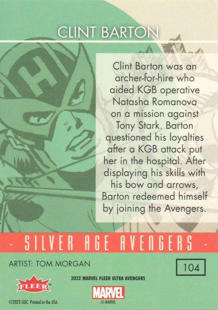 Vision #104 Prices | Marvel 2022 Ultra Avengers | Marvel Cards