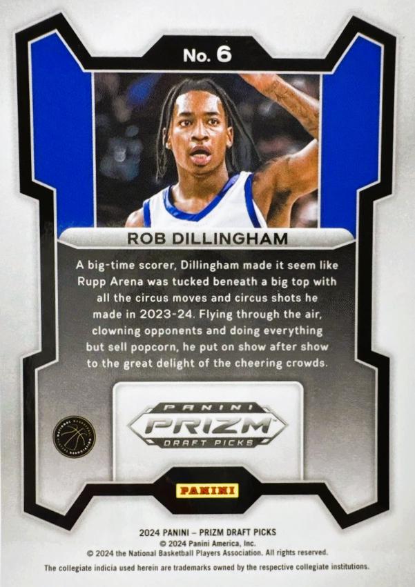 Robert Dillingham #6 Prices | 2024 Prizm Draft Picks | Basketball Cards