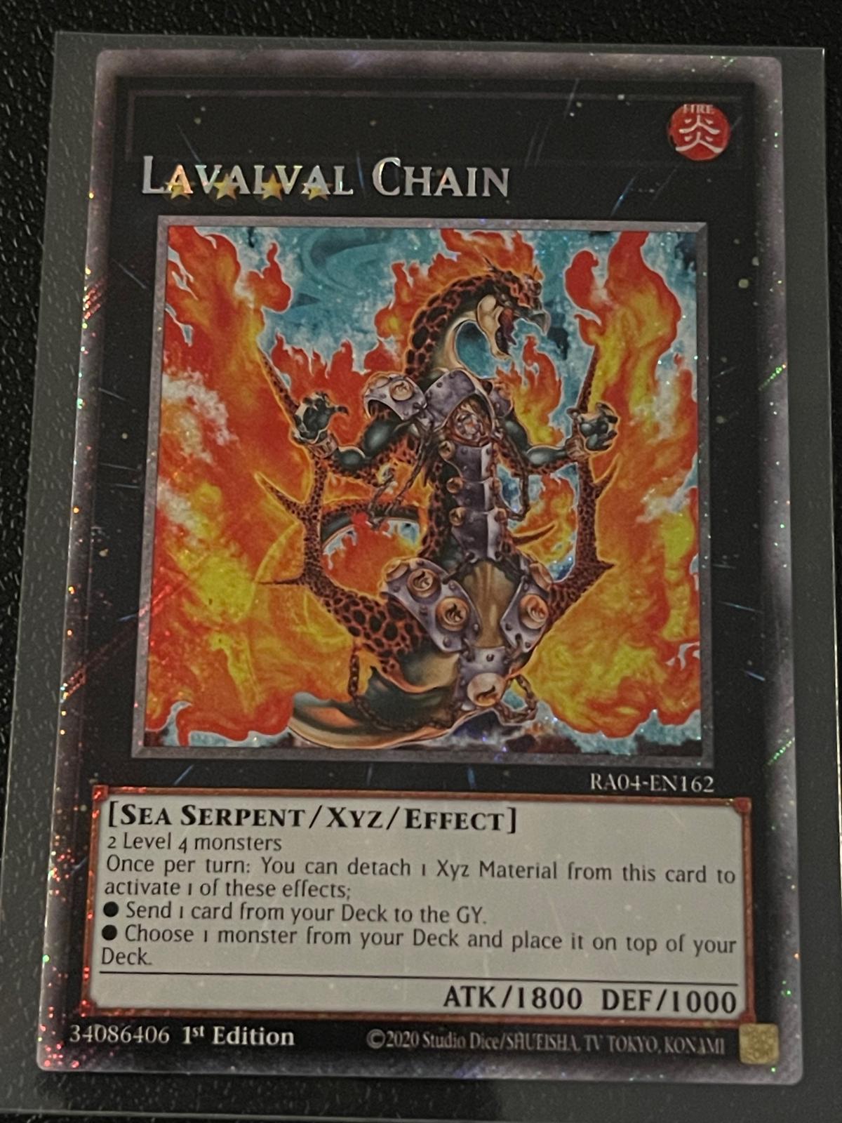 Lavalval Chain [Misprint] RA04-EN162 Prices | YuGiOh Quarter Century ...