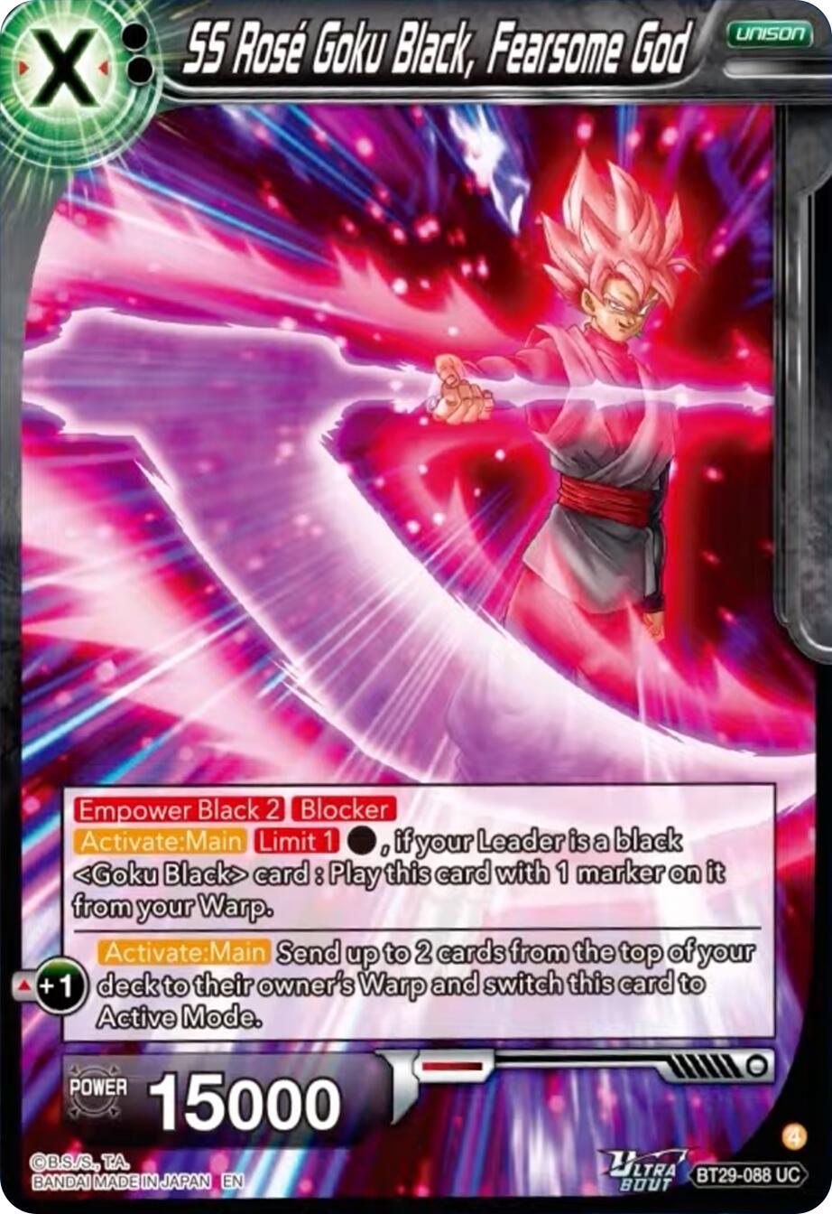 SS Rose Goku Black, Fearsome God [Foil] BT29-088 Prices | Dragon Ball ...