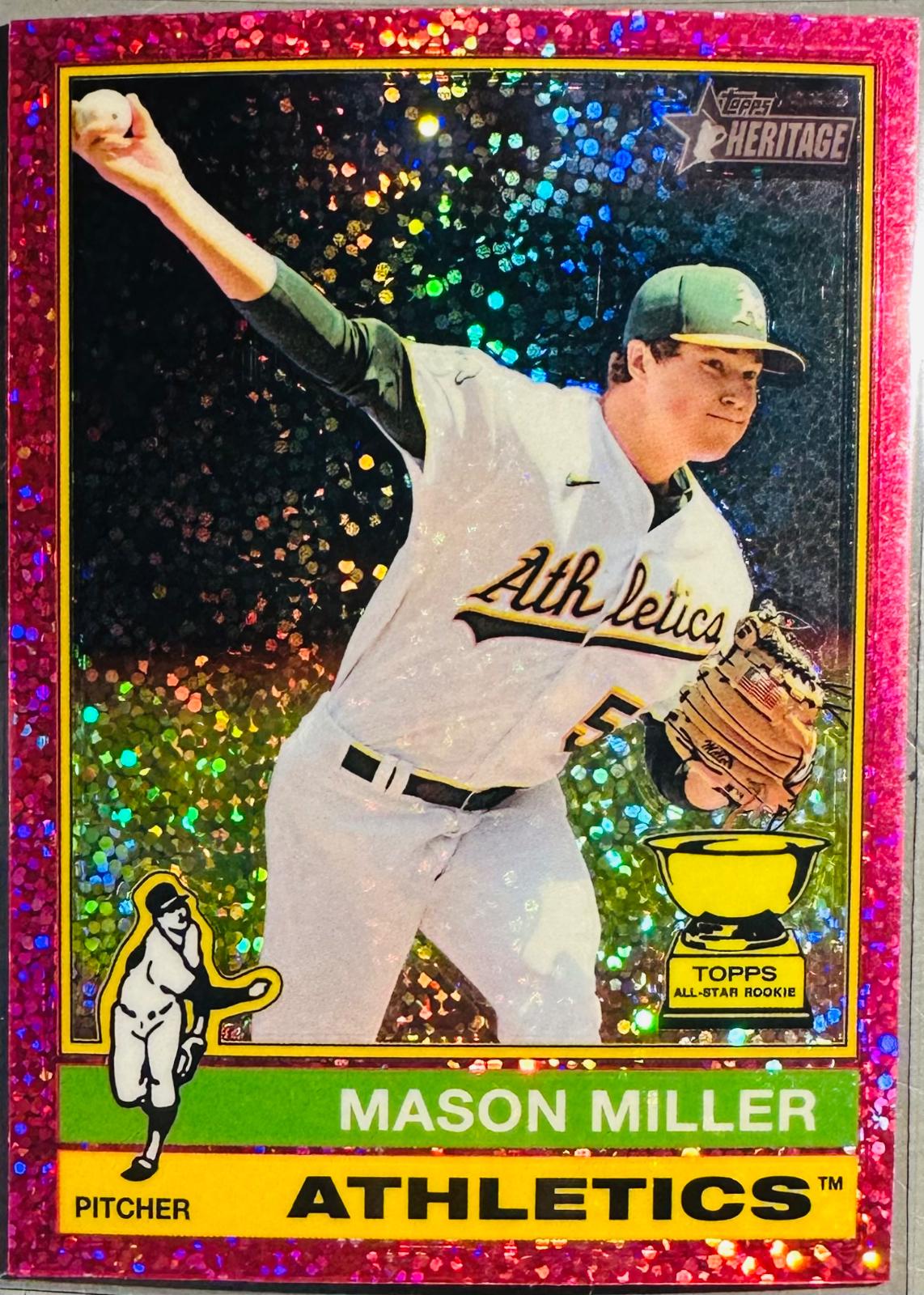 Mason Miller [Pink Sparkle] #405 Prices | 2025 Topps Heritage ...