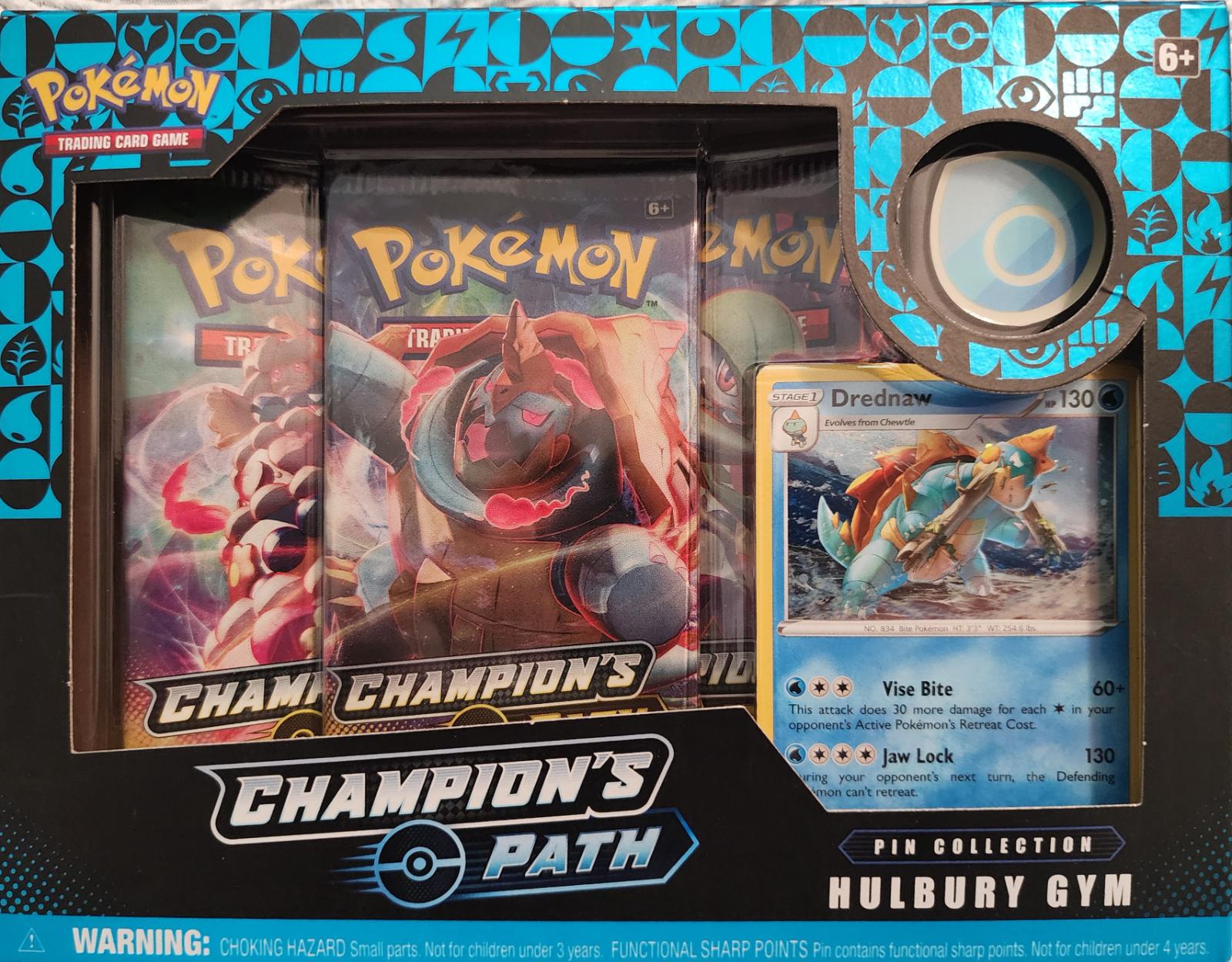 Sealed Pin Collection: Hulbury Gym Precios | Pokemon Champion's Path ...